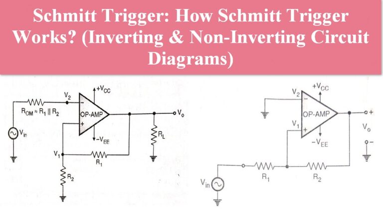 Schmitt Trigger: How Schmitt Trigger Works? (Inverting & Non-Inverting)