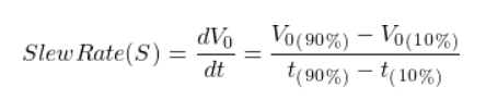 What is Slew Rate: definition, formula and calculator