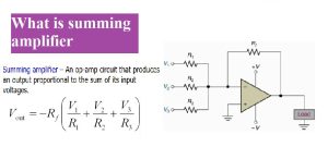 Summing Amplifier: Circuit Diagram and Its Applications. - Know Electronics